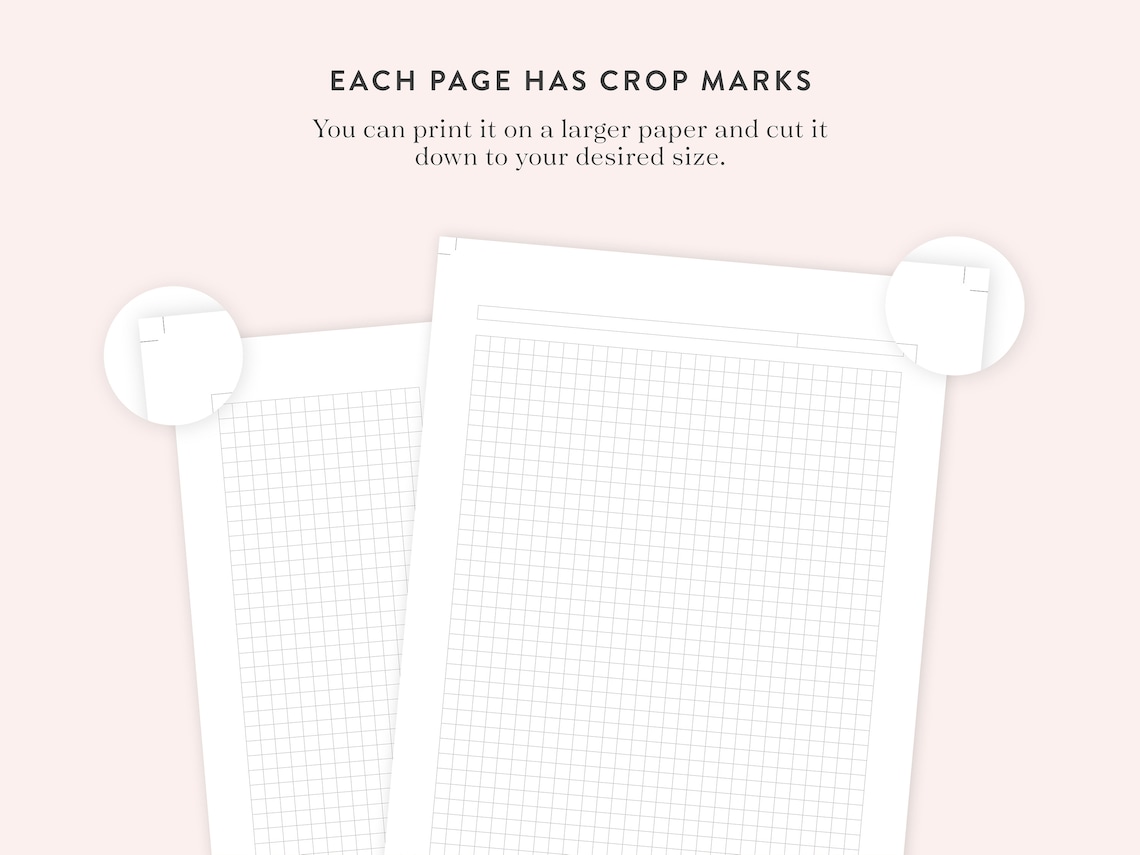 Printable Grid Paper PDF, Grid Sheets, Blank Grid Paper, College ...