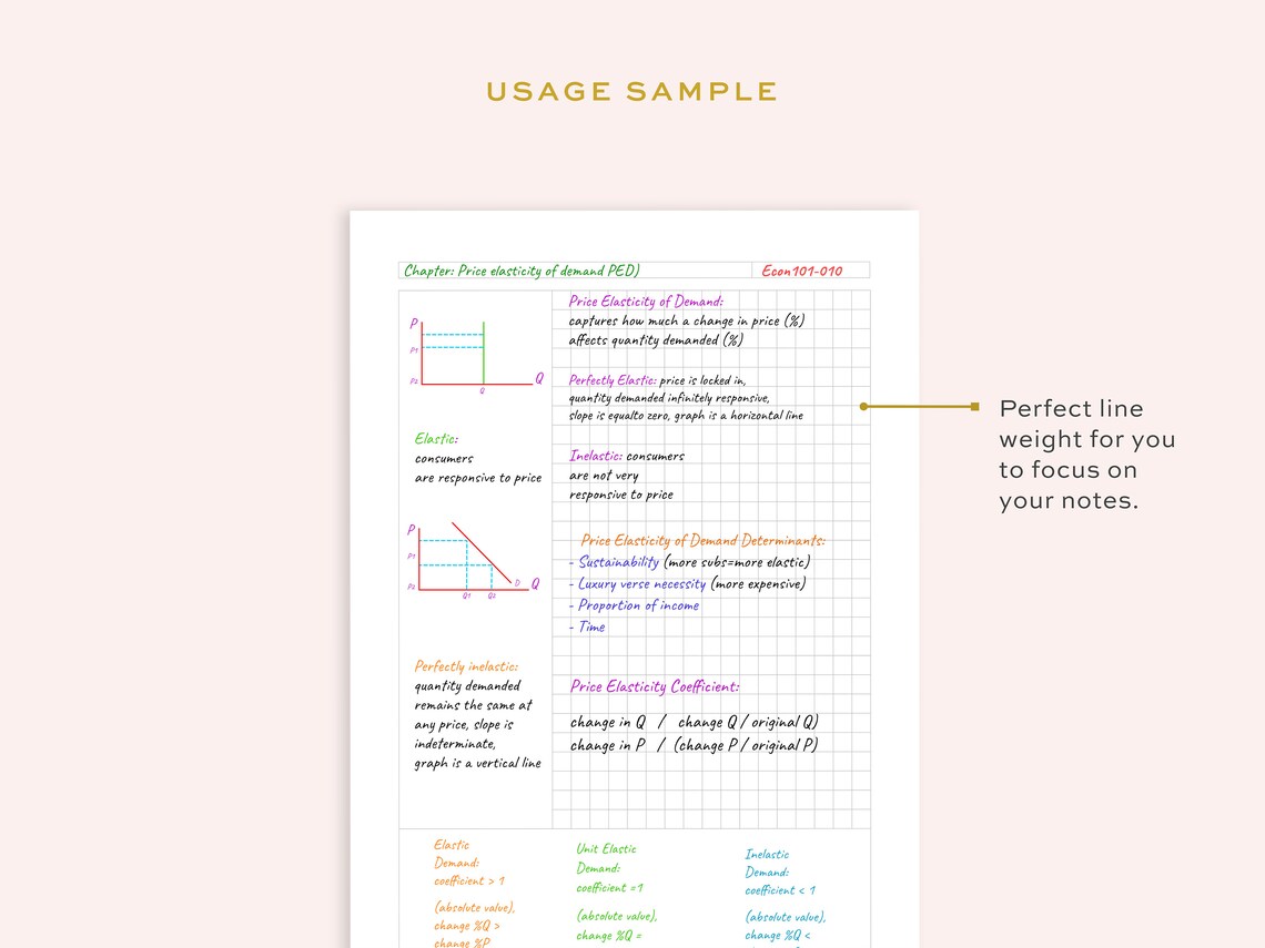 Printable Note Taking Bundle Ruled / Lined Paper Cornell - Etsy