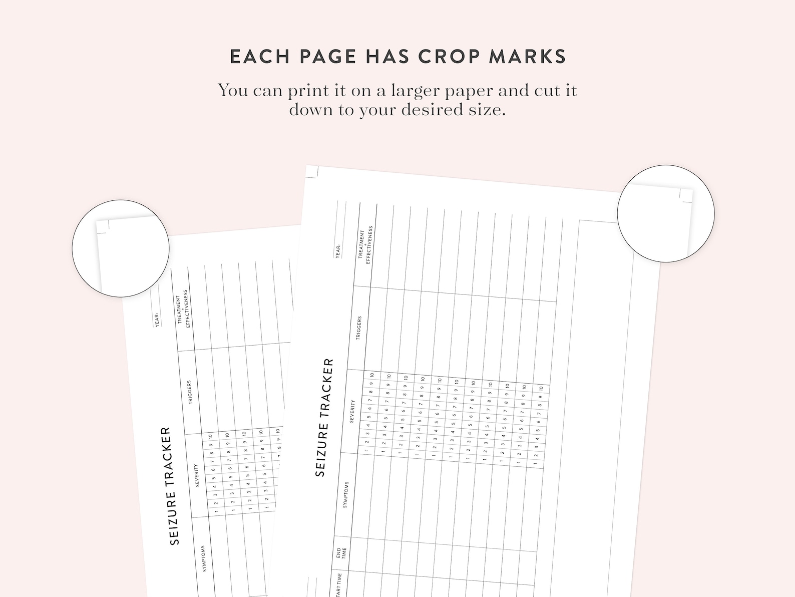 Printable Seizure Tracker, Fillable Seizure Logs, Epilepsy Tracker ...