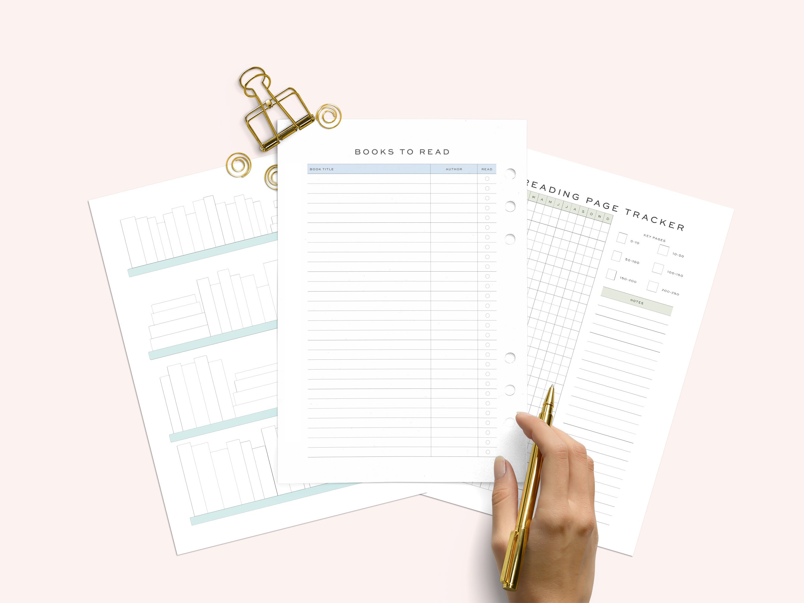 Printable Book Reading Set Planner Book Reading Journal | Etsy UK