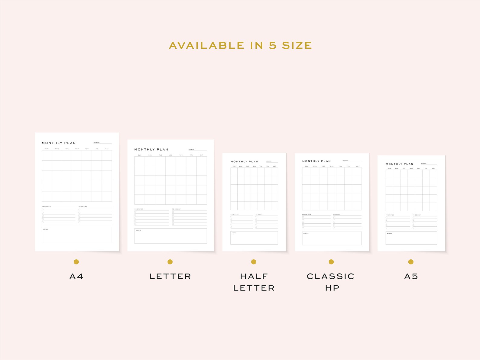 Printable Monthly Work Planner Fillable Minimal Monthly - Etsy