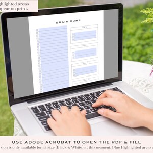 Printable Brain Dump Journal, Thought Organizer, Brain Dump ...