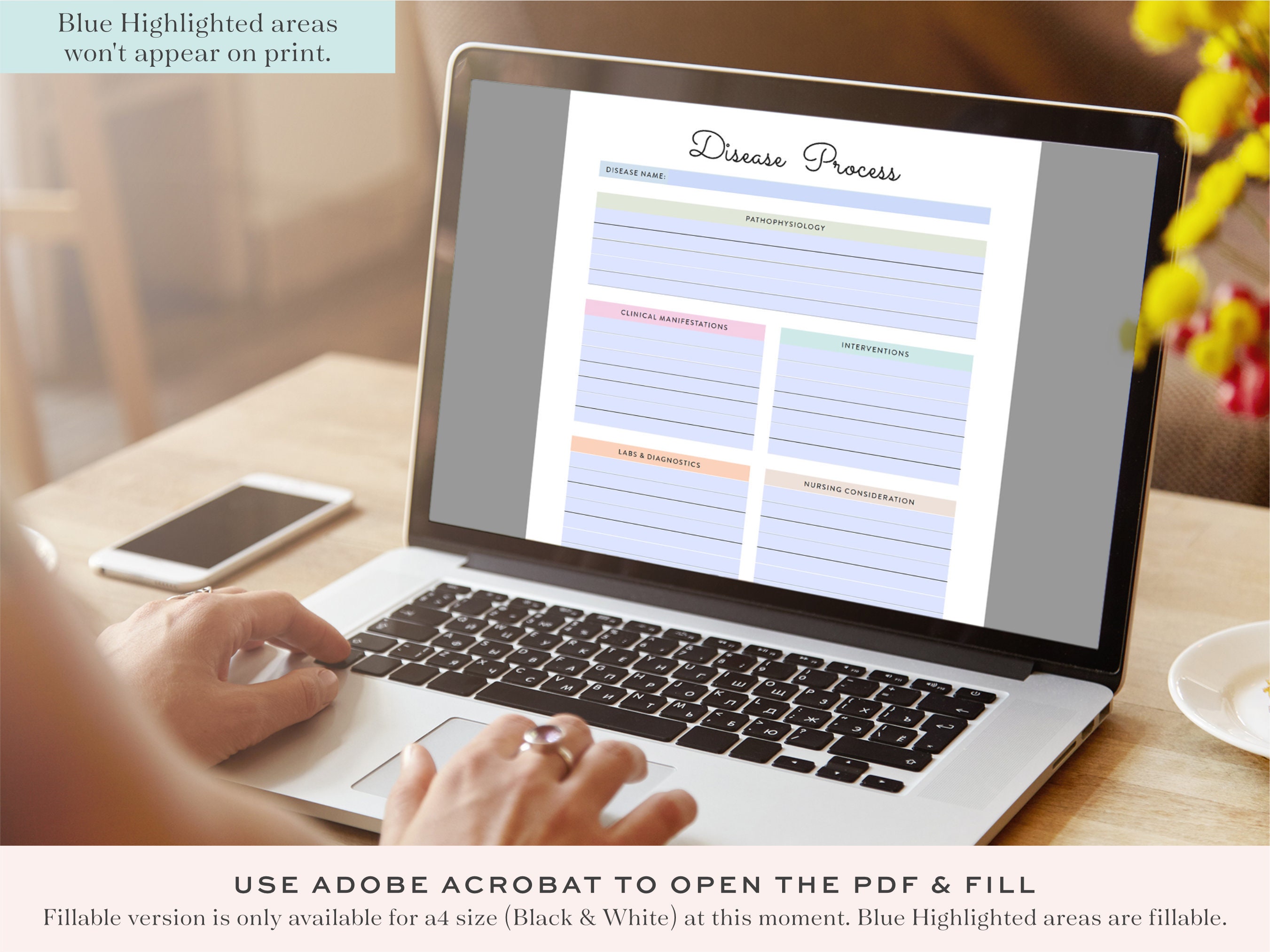 Printable Disease Study Sheet for Nursing Students Nursing - Etsy UK