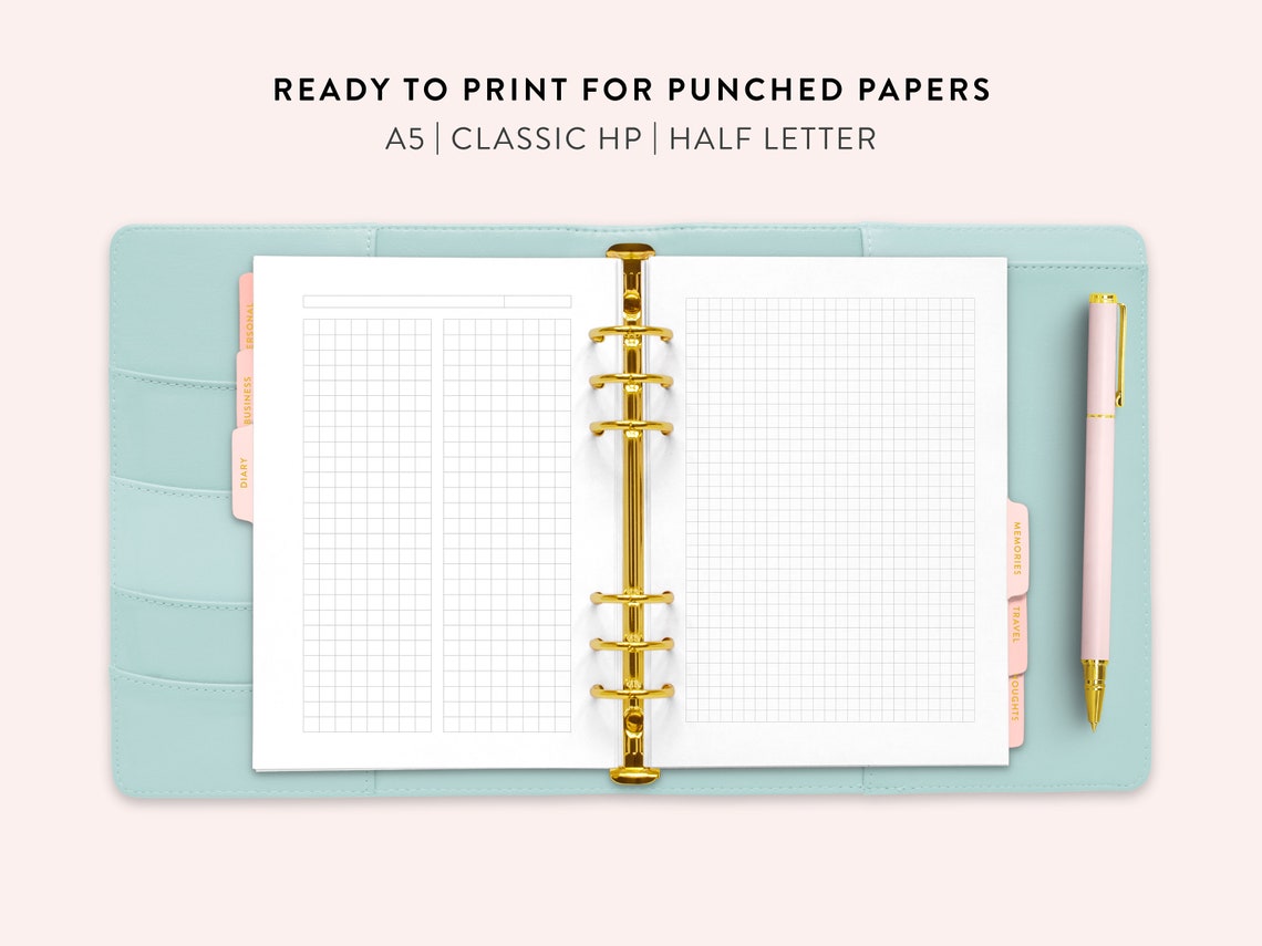Printable Grid Paper PDF, Grid Sheets, Blank Grid Paper, College ...
