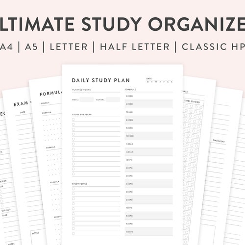 Printable Exam Prep Kit Ultimate Study Organizer Student - Etsy