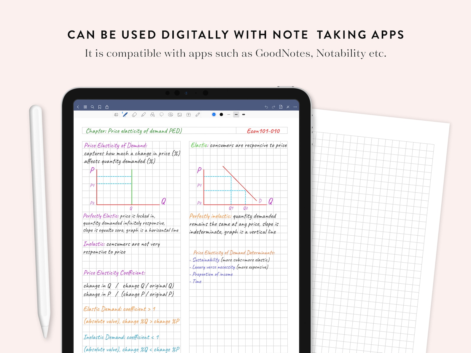 Printable Grid Paper PDF, Grid Sheets, Blank Grid Paper, College ...