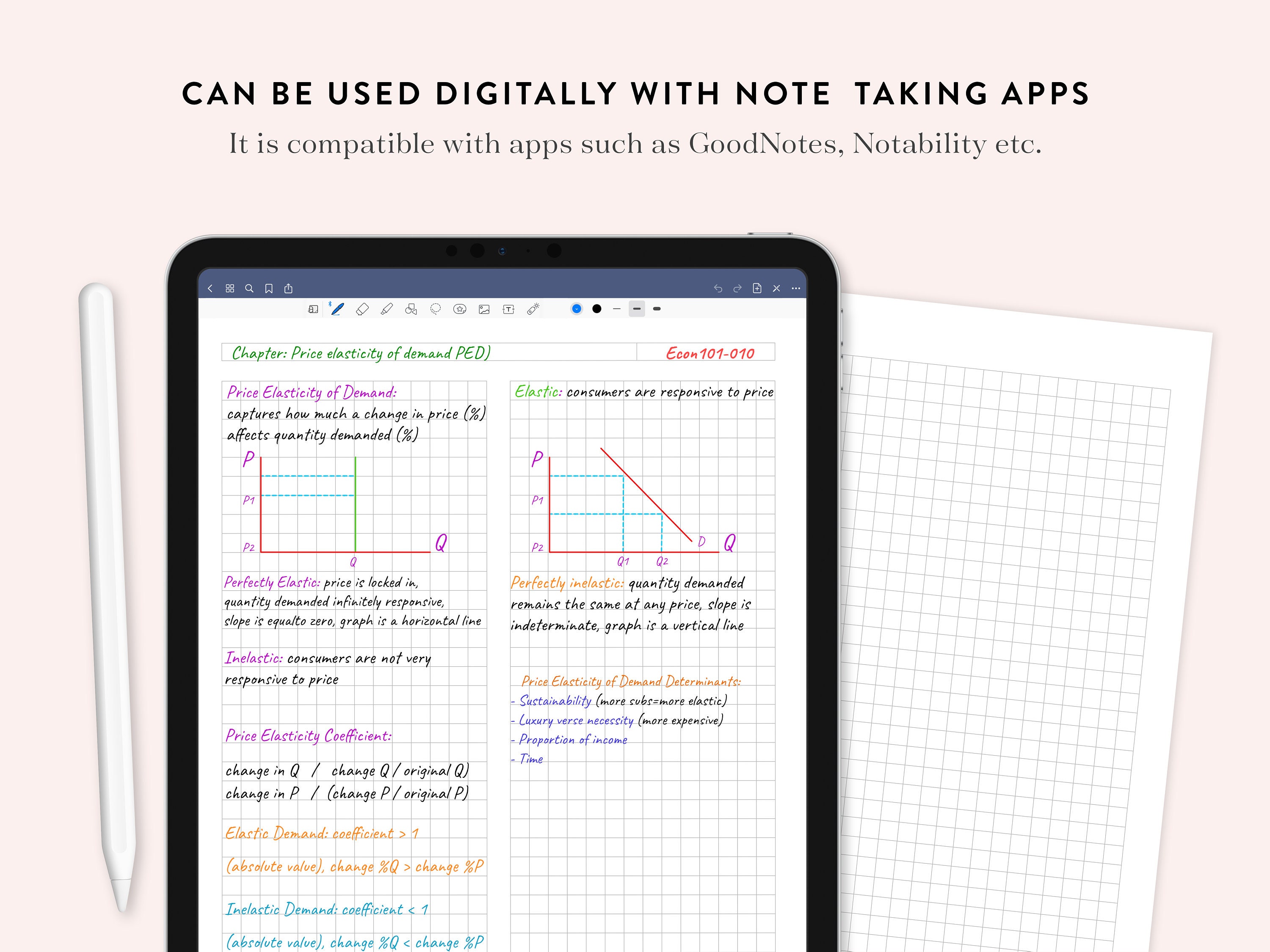 Printable Grid Paper PDF, Grid Sheets, Blank Grid Paper, College ...