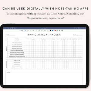 Printable Panic Attack Tracker Fillable Panic Attack - Etsy