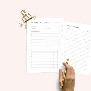 Printable Project Planner Fillable Productivity Planner and - Etsy