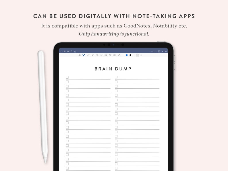 Printable Brain Dump Journal Thought Organizer Brain Dump - Etsy