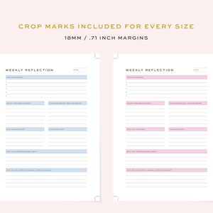Printable Weekly Reflection Fillable Weekly Review Template - Etsy