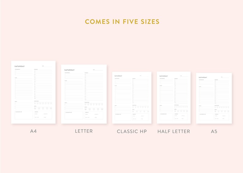 Printable 7-day Planner Fillable Daily Planner Schedule | Etsy UK