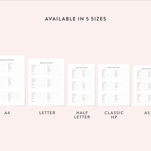 Printable Bank Account Info Sheet, Fillable Bank Account Details, Bank ...