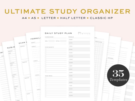 Printable Exam Prep Kit Ultimate Study Organizer Student - Etsy