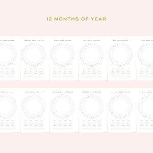 Printable Mood Tracker 12 Months Mood Tracker Planner 5 - Etsy