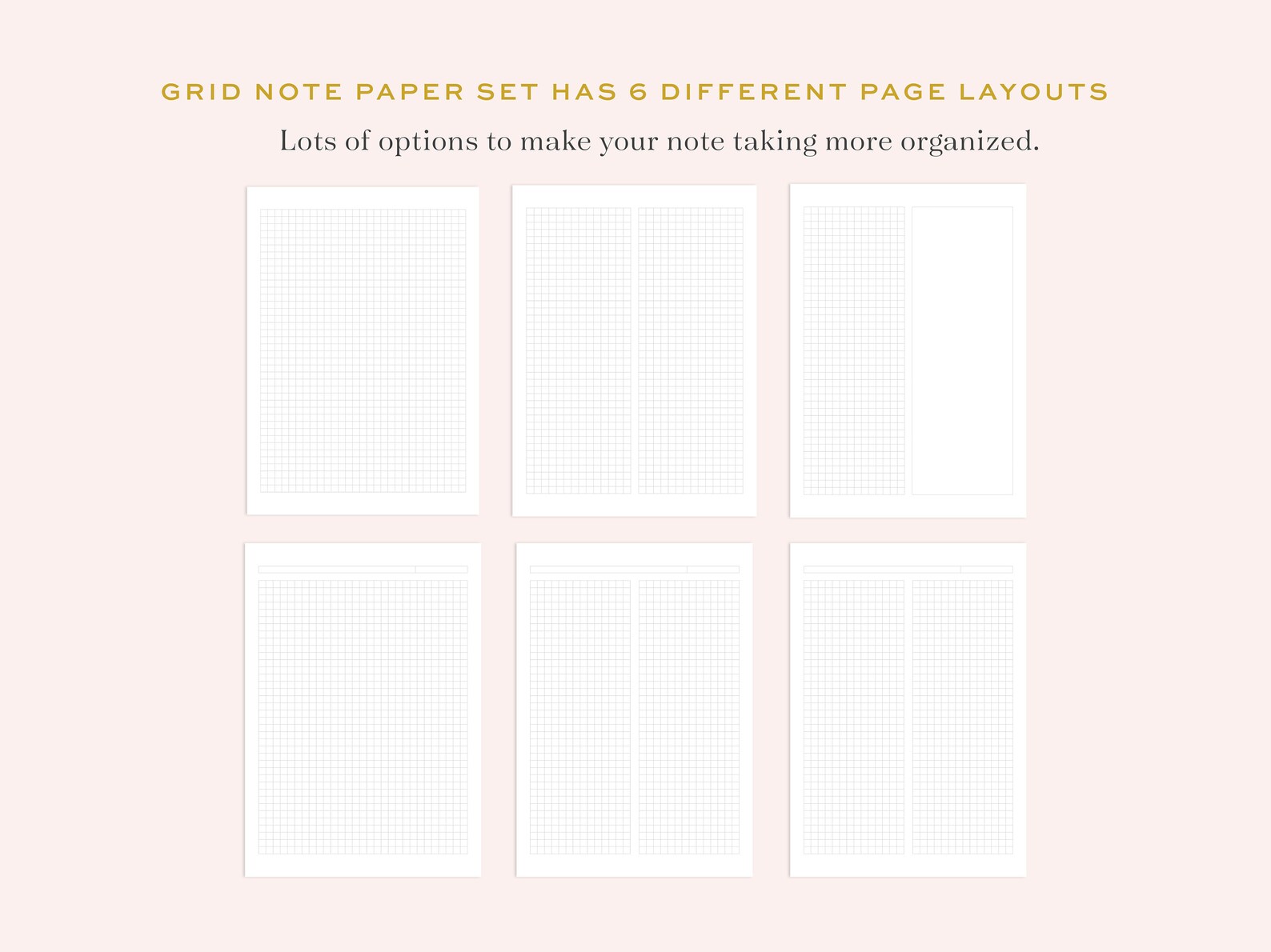 Printable Note Taking Bundle Ruled / Lined Paper Cornell - Etsy