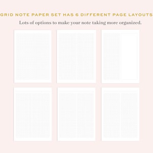 Printable Note Taking Bundle Ruled / Lined Paper Cornell - Etsy