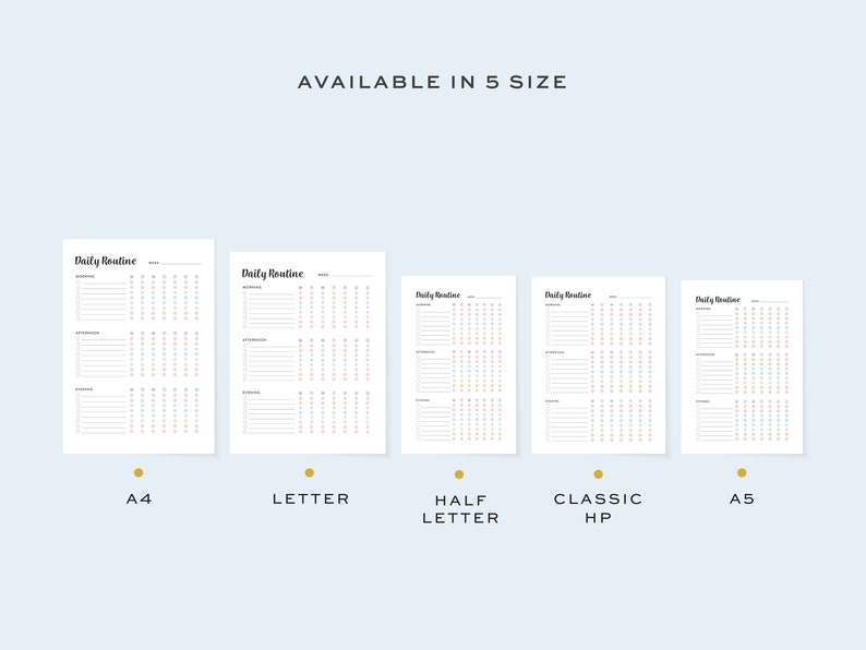 Printable Daily Routine Tracker Fillable Daily Planner - Etsy UK