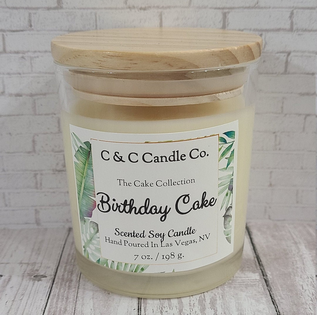 Birthday Cake Candle | Scented Soy Candle | Hand Poured | Great Gift ...