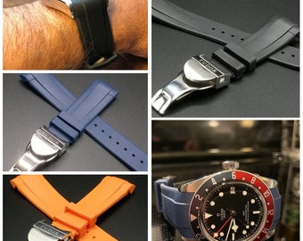 Tudor Black Bay Rubber Strap - Etsy