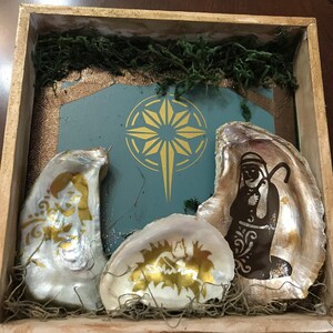 Oyster Shell Nativity Scene - Etsy