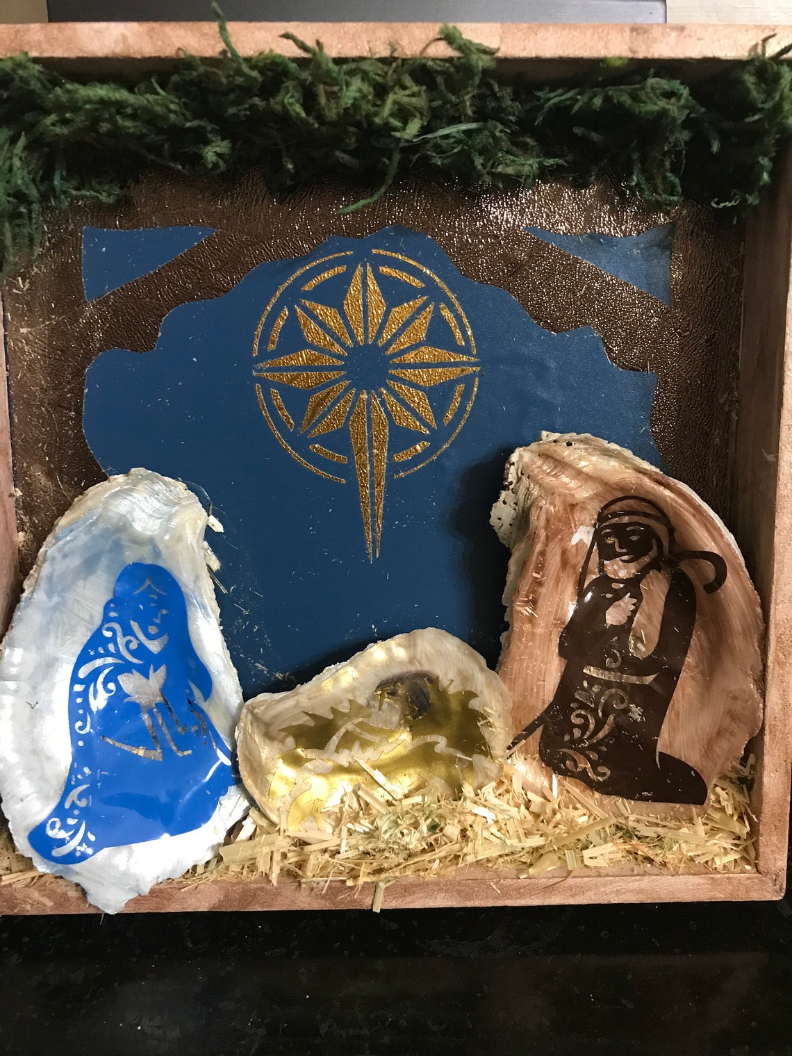 Oyster Shell Nativity Scene - Etsy
