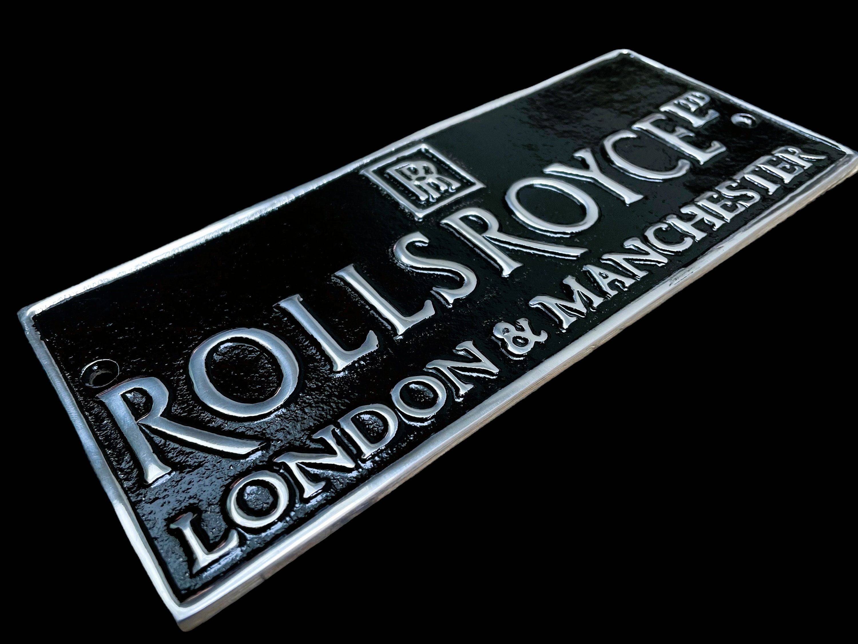 Rolls Royce Garage Sign English Car Polished Aluminium - Etsy
