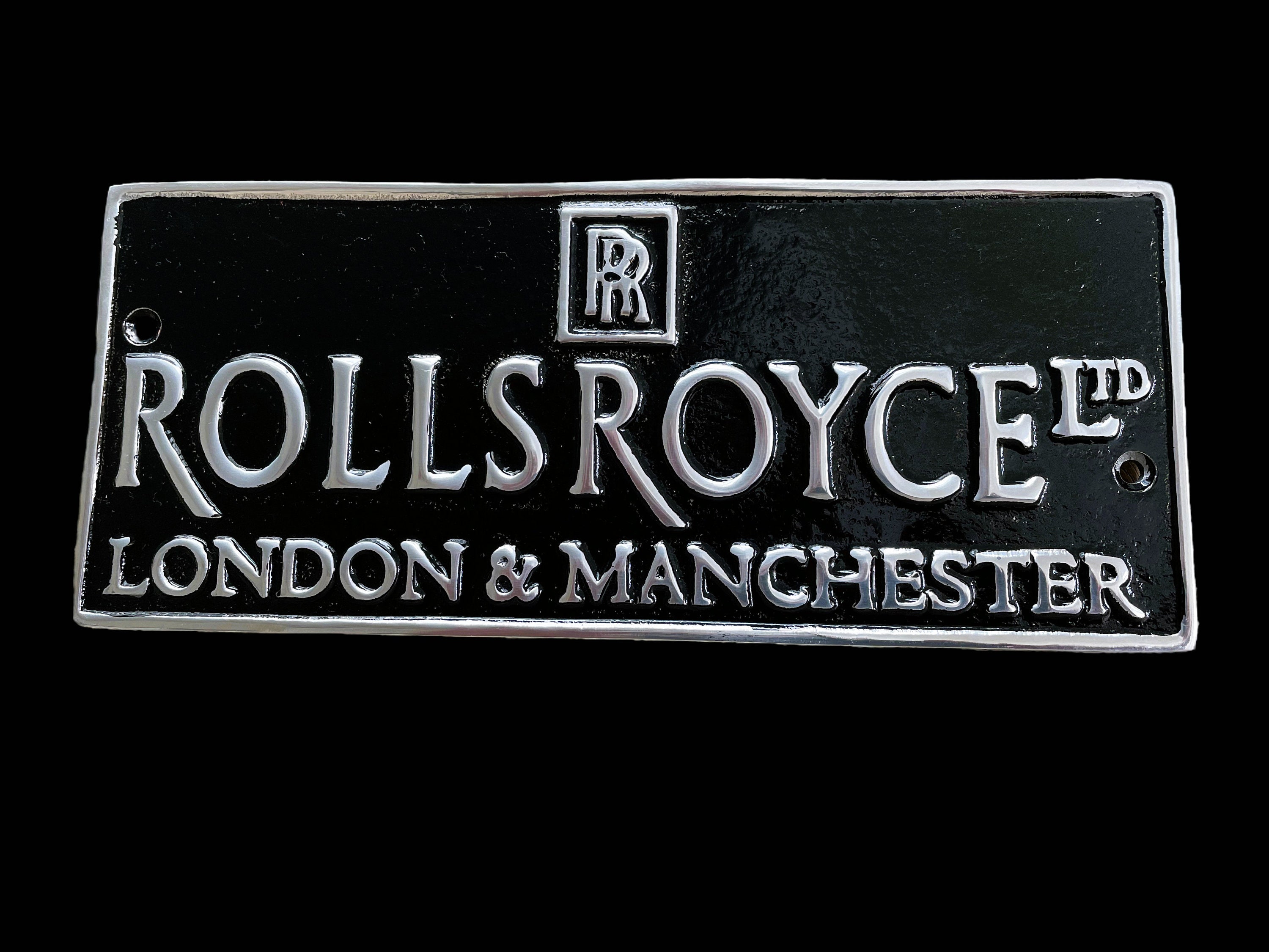 Rolls Royce Garage Sign English Car Polished Aluminium - Etsy