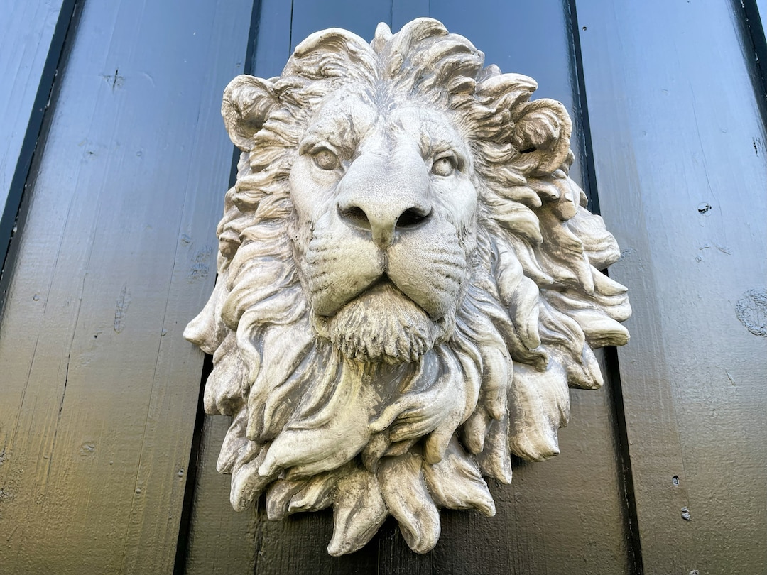 Large Lion Head - Wall Mounted - Etsy