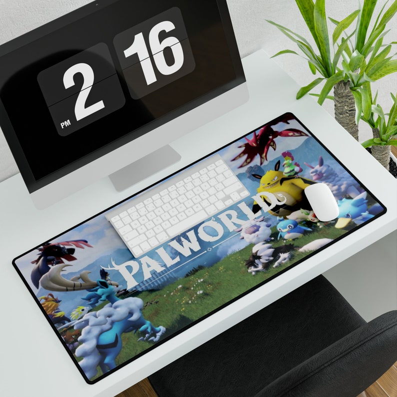 Palworld Logo Desk Mat, Palworld Fan Gaming Mat, Gamer Accessories ...
