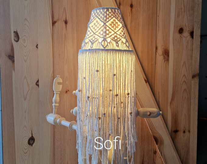 Macrame Lampshade Small, Macrame Lamp, Macrame Chandelier, Macrame ...