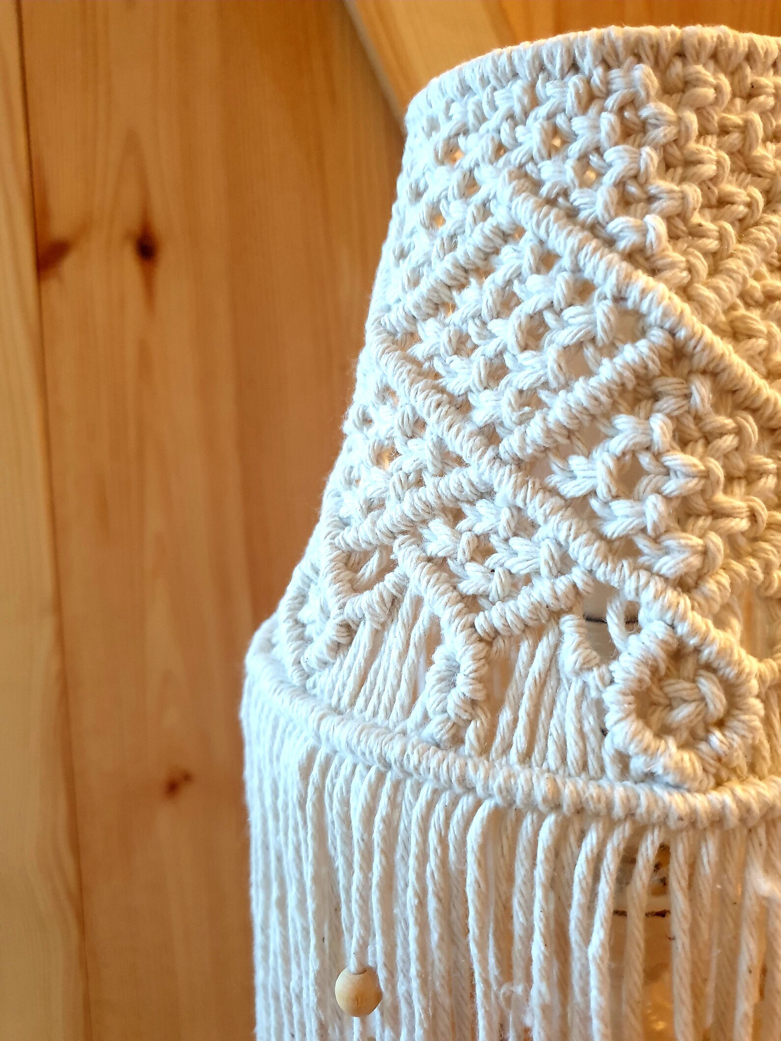 Macrame Lampshade Small Macrame Lamp Macrame Chandelier | Etsy