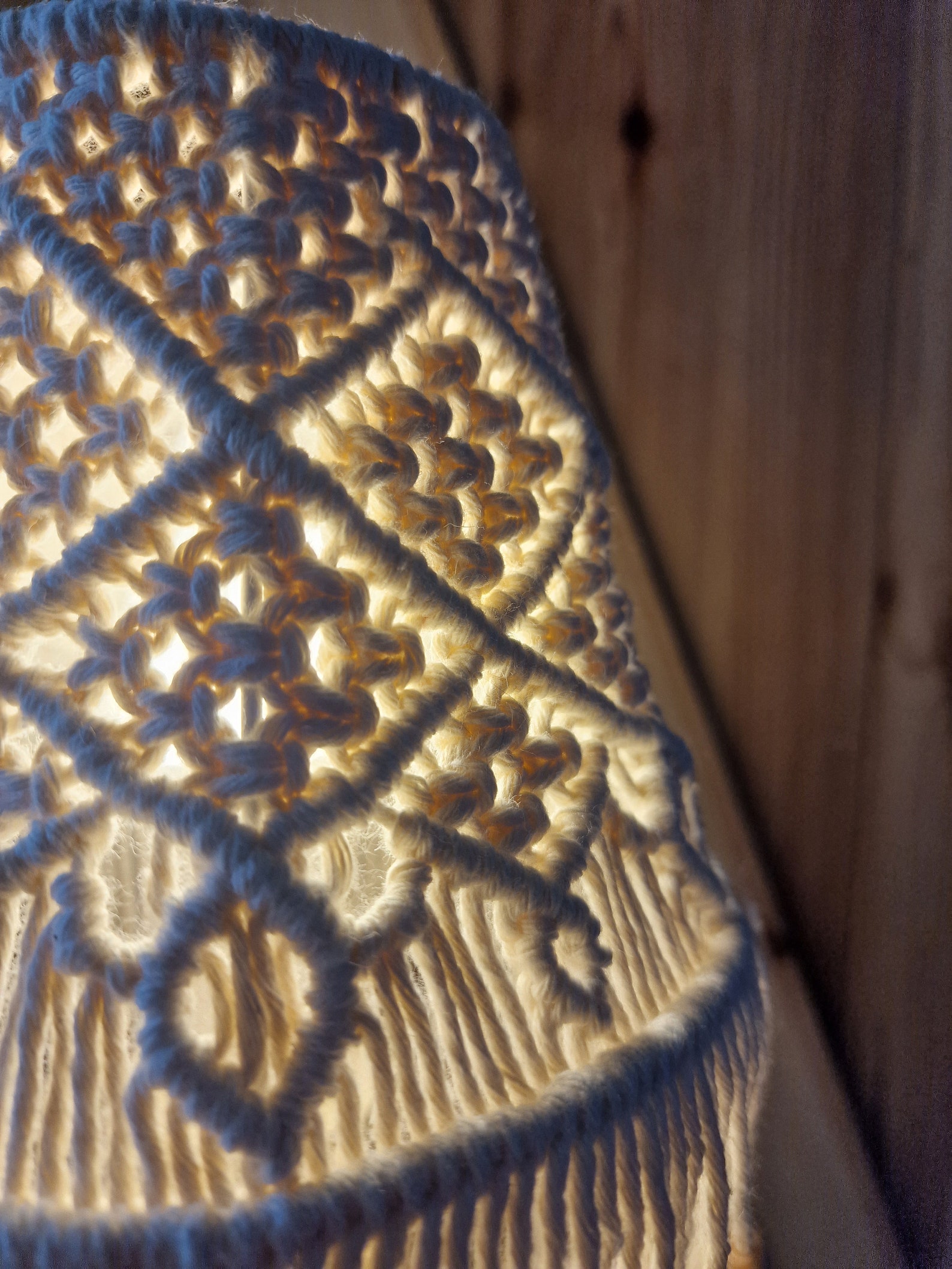 Macrame Lampshade Small Macrame Lamp Macrame Chandelier - Etsy