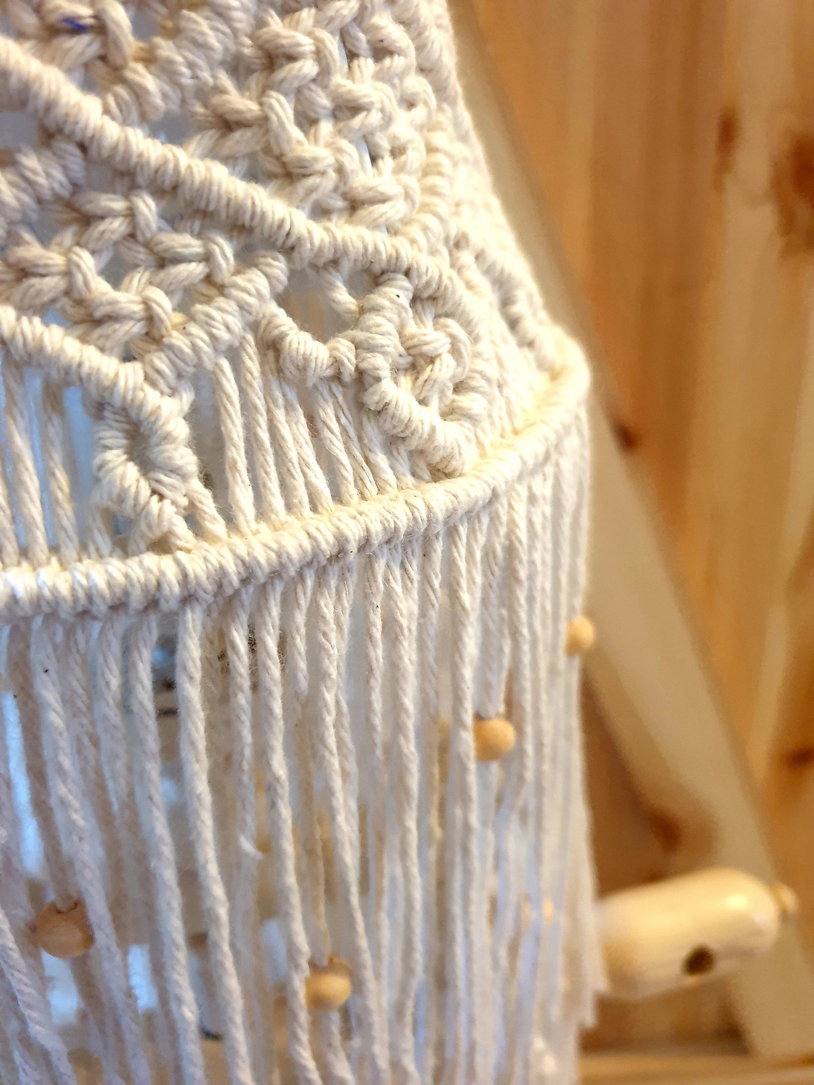 Macrame Lampshade Small Macrame Lamp Macrame Chandelier | Etsy