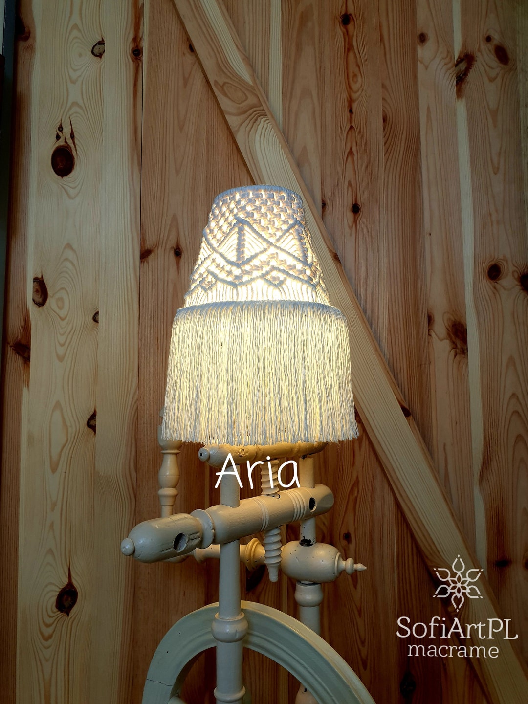 Macrame Lampshade Small, Macrame Lamp, Macrame Chandelier, Macrame ...