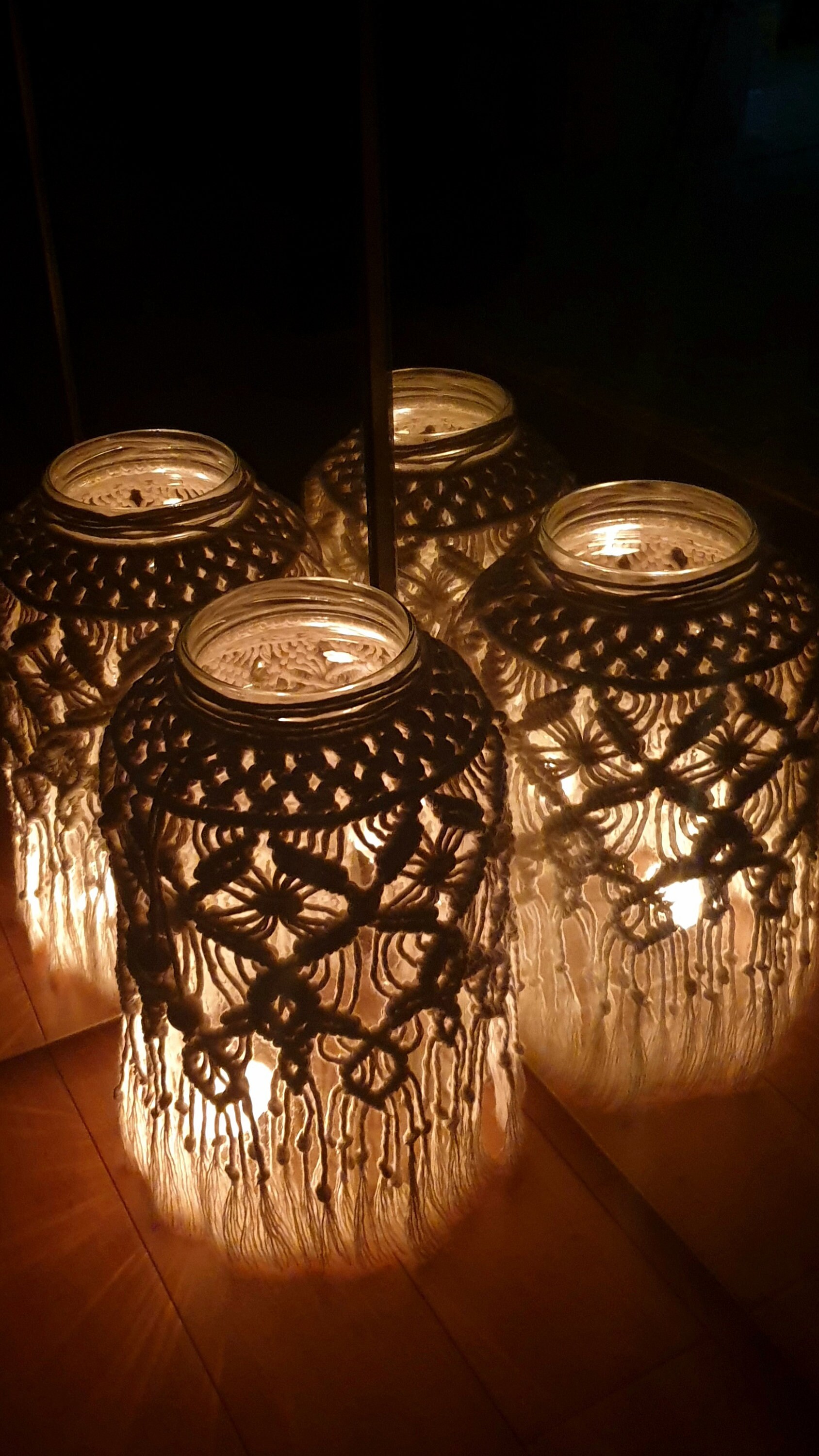 Macrame Lantern XXL Jar Macrame Candle Holder Macramee - Etsy