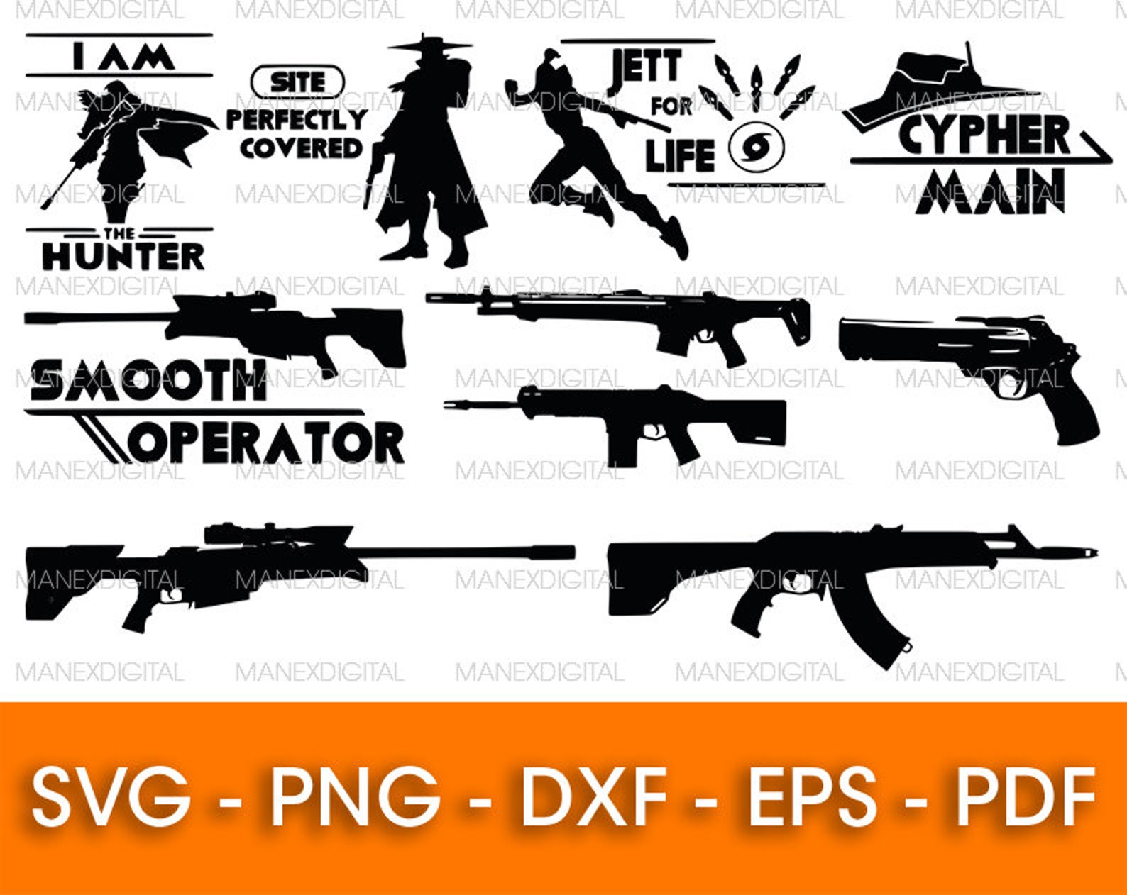 Valorant Bundle SVG Vector valorant svg valorant cut file | Etsy
