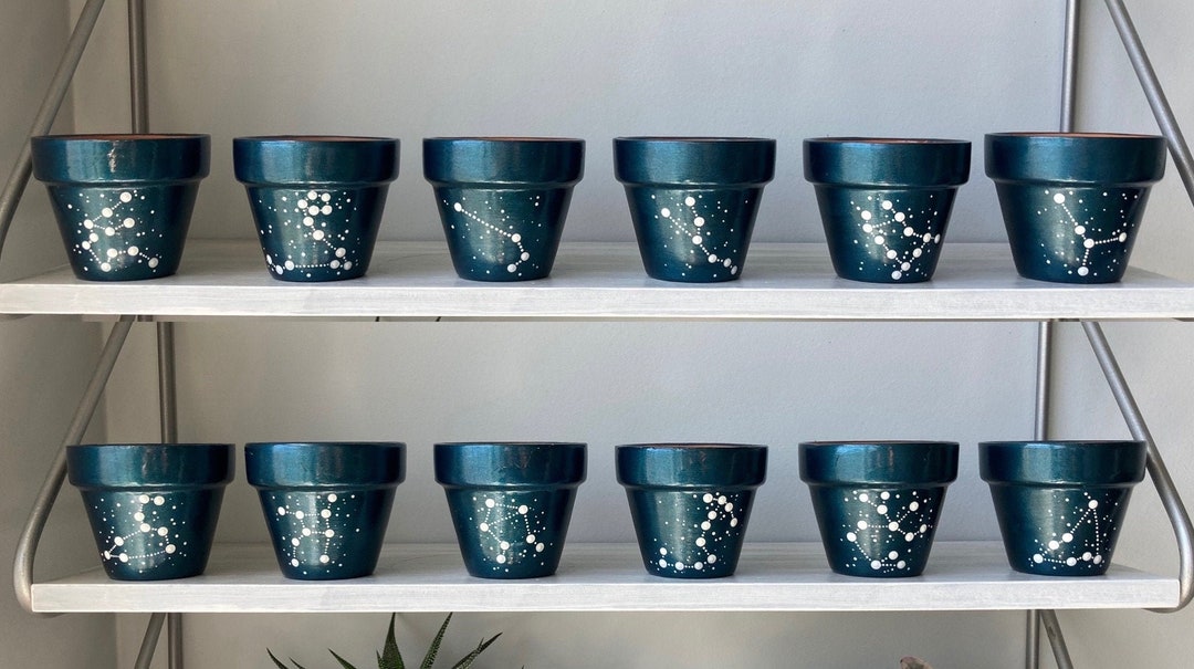Star Sign Pots (more Colors Available!) - Etsy