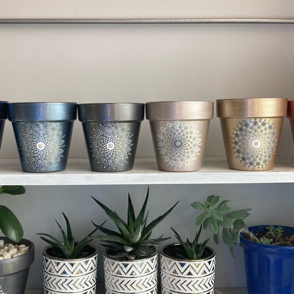 Dot Mandala Pot - Etsy