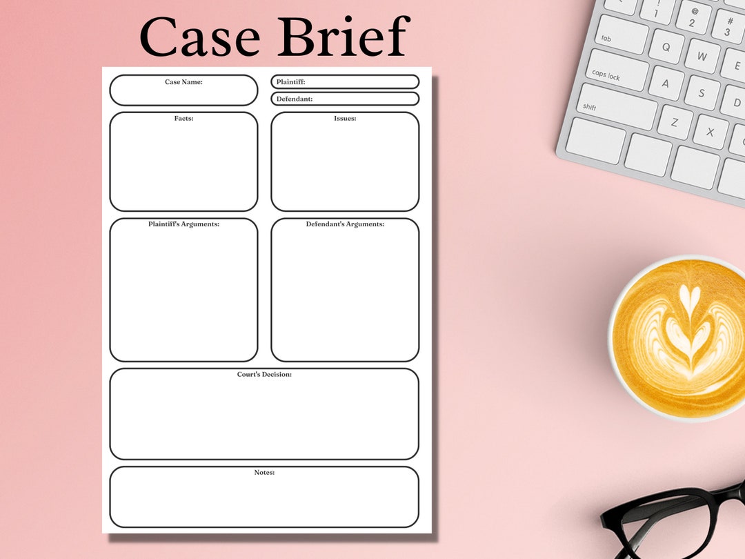Law School Case Brief Bundle Legal Case Brief for Law Students Law ...