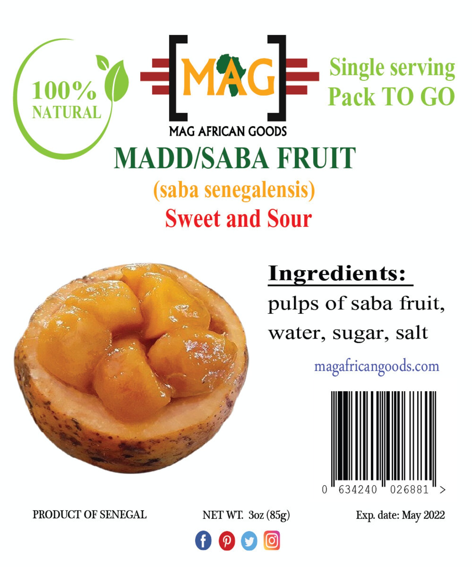Madd fruit Maad fruit Saba Senegalensis Fruit single | Etsy
