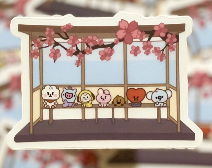 BT21 BTS Spring Day Vinyl or Clear Sticker - Etsy
