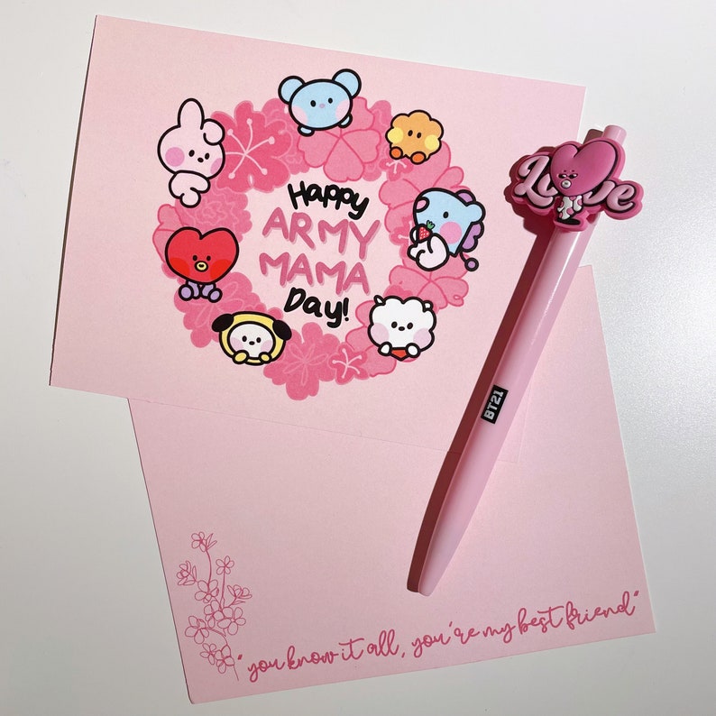 BT21 BTS Cherry Blossoms Floral Spring Day Mothers Day | Etsy