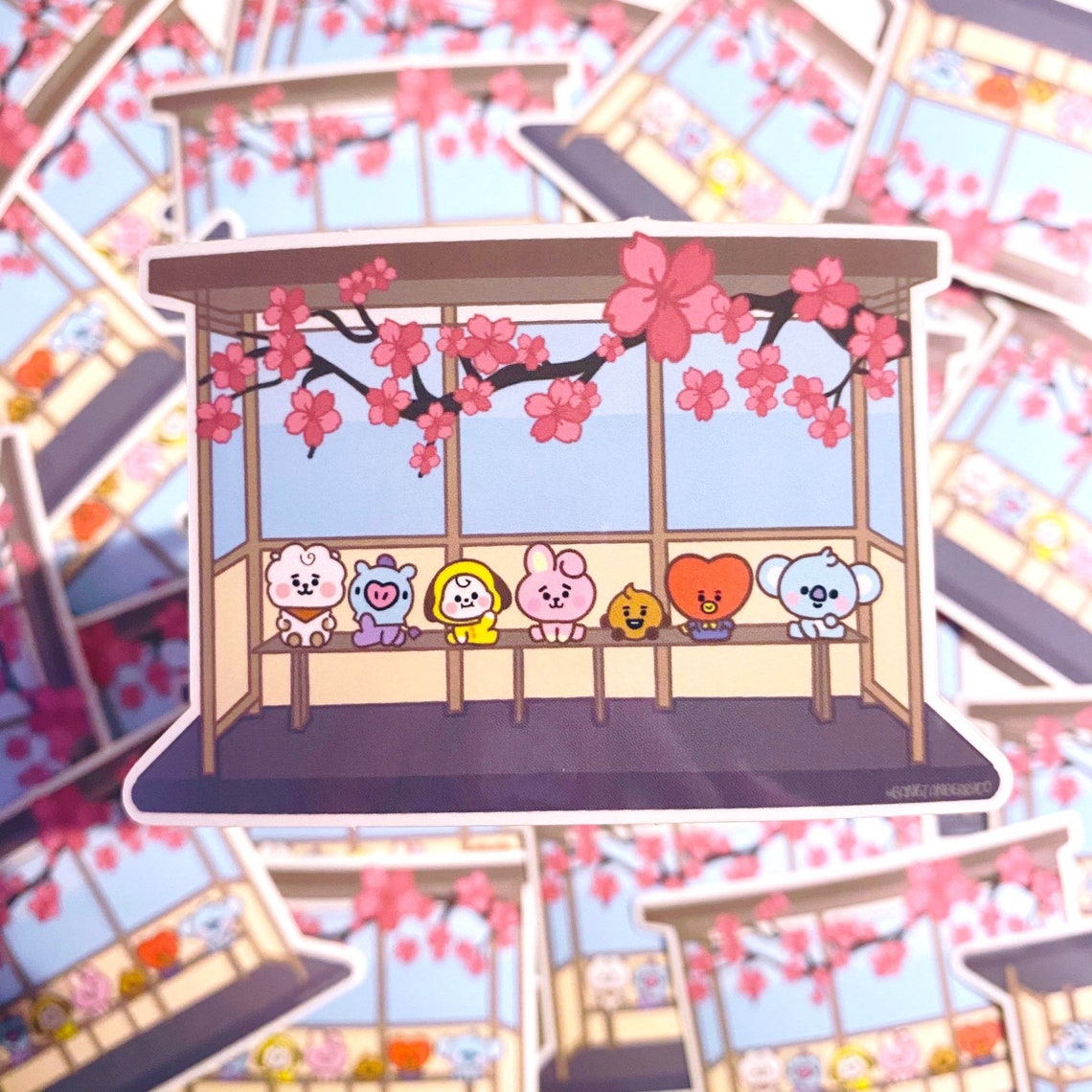 BT21 BTS Spring Day Vinilo o Pegatina Transparente - Etsy México