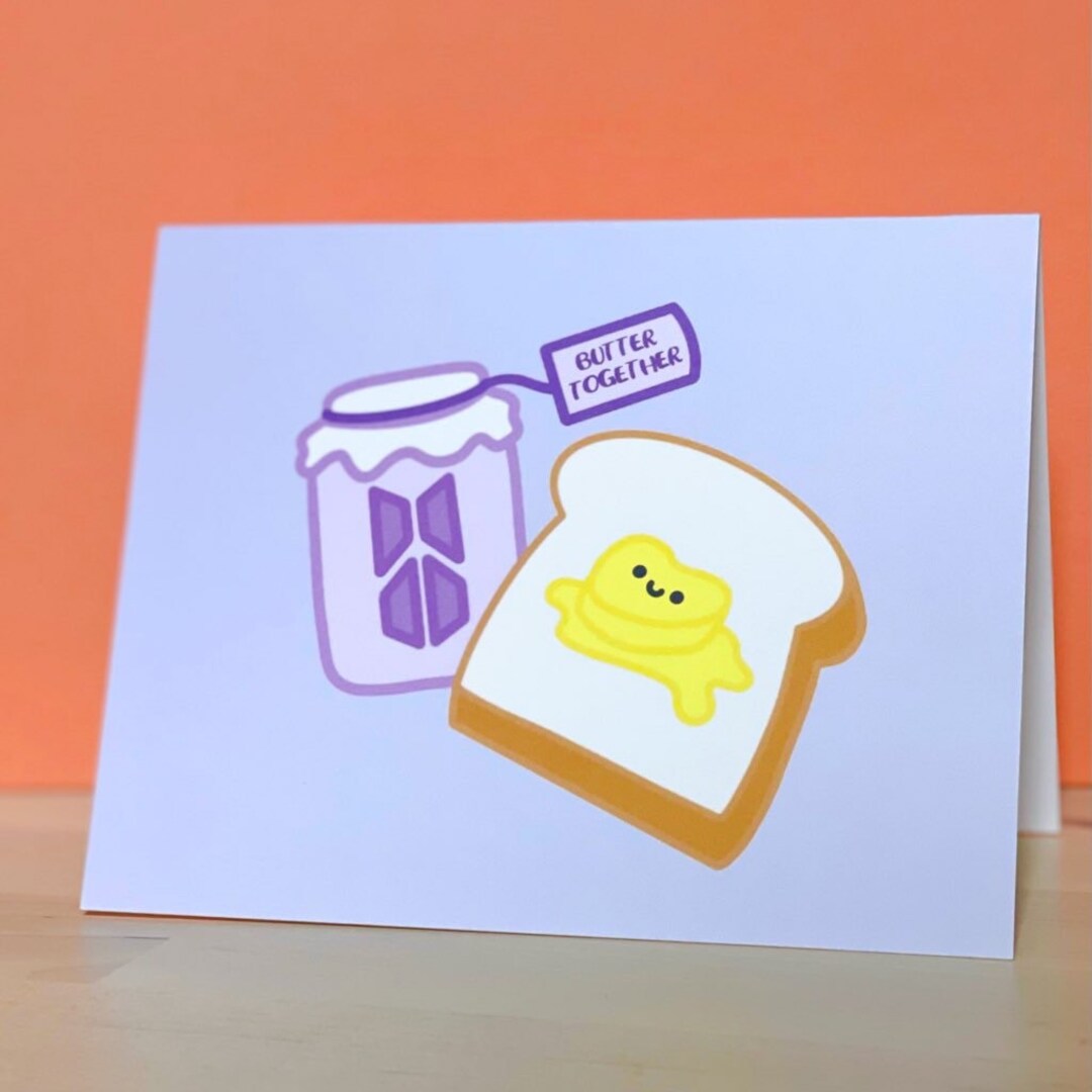 BTS Butter Together Greeting Card W/ Envelope - Etsy