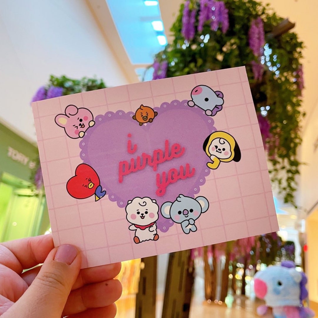 BTS I Purple You Postcard - Etsy