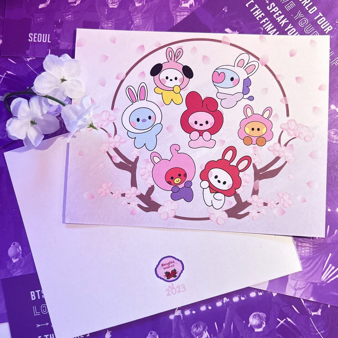 BT21 Year of the Rabbit 2023 Lunar New Year Cherry Blossoms - Etsy