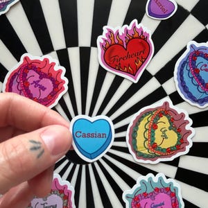 ACOTAR Sticker, Cassian Sticker, Cassian ACOTAR, Cassia Candy Heart ...