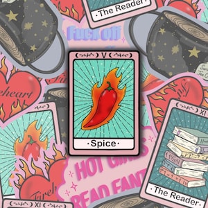 Spicy Sticker | Tarot Card Sticker | Bookish Sticker | Reader Gift ...