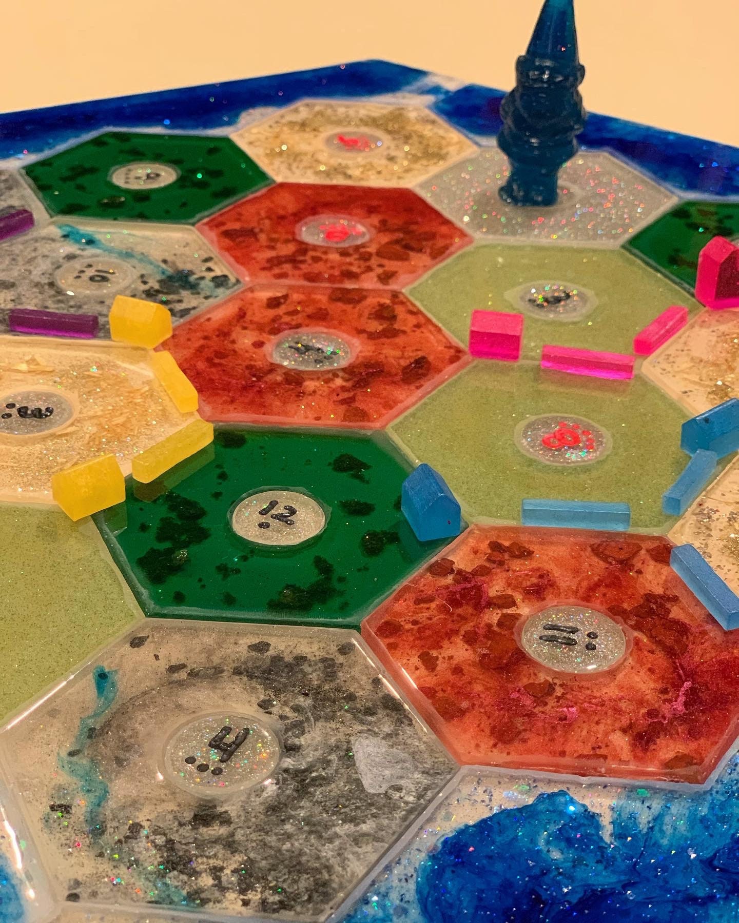 Epoxy Resin Settlers of Catan Set - Etsy